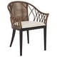SAFAVIEH Home Miyomi Arm Chair - 24"W x 23"D x 33"H - Bed Bath & Beyond ...
