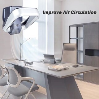 Wall Mounted Fan Bladeless with Remote Controller, No Leaf Cooled Fan 9 ...