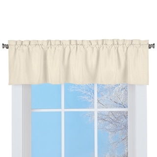 Solid Color Textured Window Valance - 54" WIDE - Bed Bath & Beyond ...