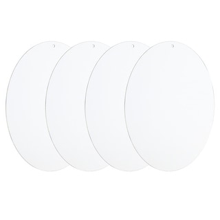 4pcs Acrylic Circles Round Clear Plastic Sheet Ornament Disk Blank ...
