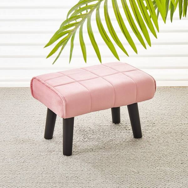 pink footstool