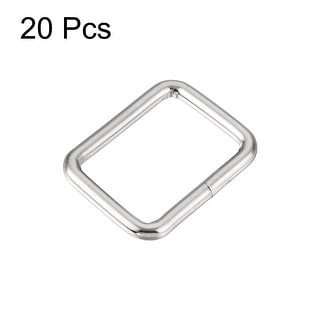Metal Rectangle Ring Buckles 16.5x12mm for Bags Belts DIY 20pcs - Bed ...