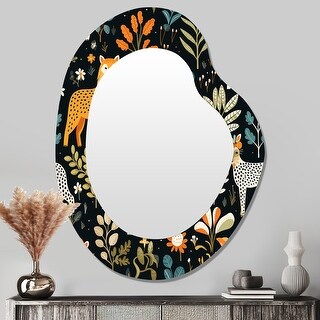 Safari Animal Tropical Children Pattern - Animal Print Asymmetrical ...
