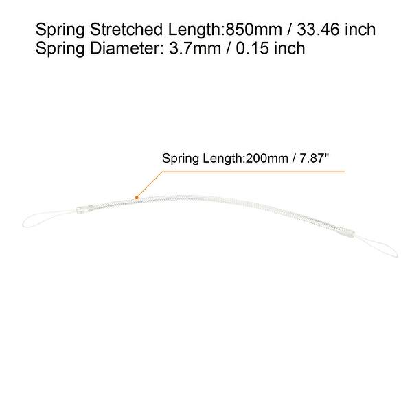 5pcs 6" Plastic Retractable Spring Coil Straps Key Holder Stylus ...