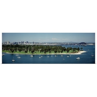 "Bridge across a bay Coronado Bridge San Diego California" Poster Print ...