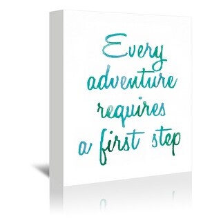 Americanflat - 8" x 10" Every Adventure Requires A First Step by Tanya ...