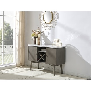Ashley Furniture Ronstyne Grayish Brown/White Dining Room Server - 54"W ...