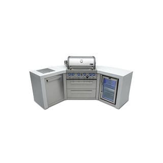 Mont Alpi MAi400-D45FC 4-Burner U-Shaped 45° Corner Deluxe Stainless ...