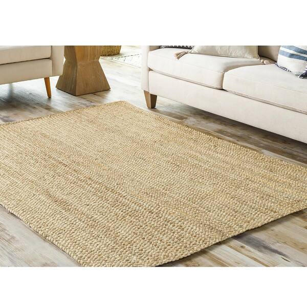 9x12 Feet Ivory Natural Jute Hand-Woven Braided Area Rug - 10' x 13 ...