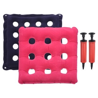 2Set Inflatable Seat Cushion, Portable Chair Cushion Air Seat Pad ...