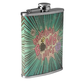 Original Bomb Juice Stainless Steel 8 oz Liquor Flask - Bed Bath ...