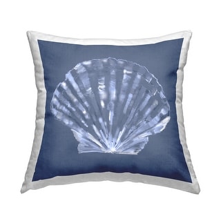 Stupell Abstract Blue Clam Shell Design by Julie Derice - Bed Bath ...