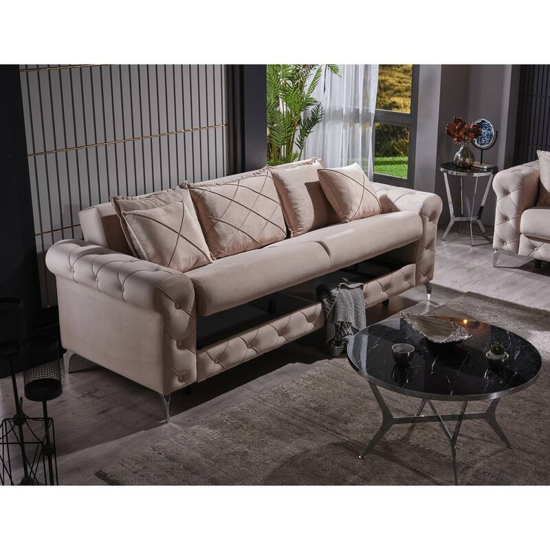 Riva One Sofa Two Chair Modern Living Room Set - Overstock - 37639301