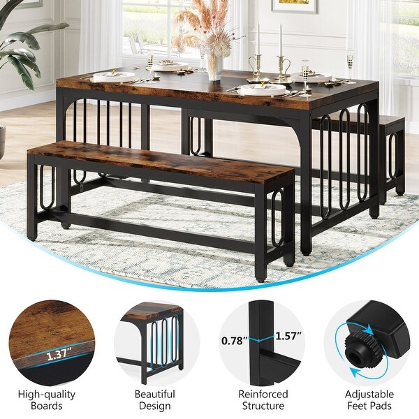 5 foot dining table with bench store