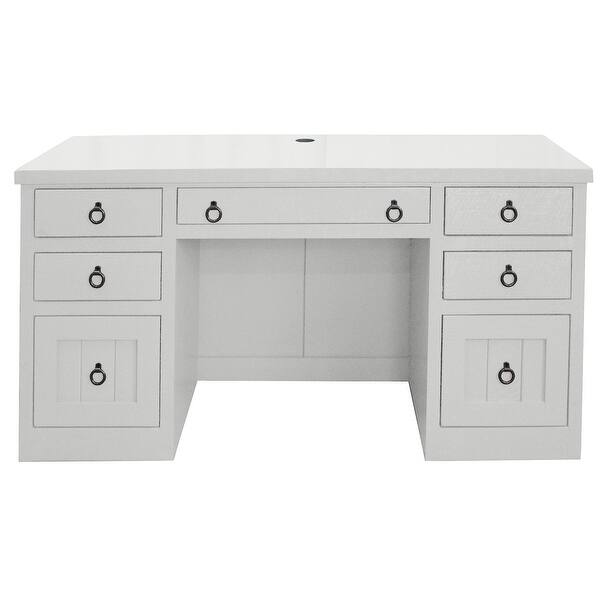 Talon Brands Rustic Executive Office Desk Solid Wood - Bed Bath ...