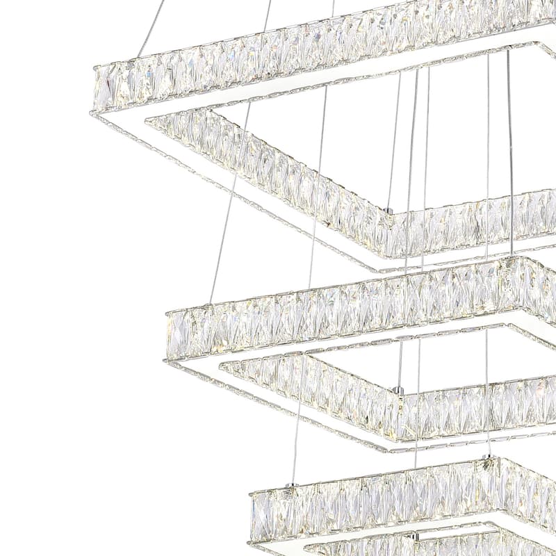 Florence LED Chandelier With Chrome Finish - Bed Bath & Beyond - 22986045