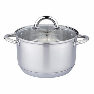 HausRoland Stainless Steel Stock Pot w/ Glass Lid - Bed Bath & Beyond ...