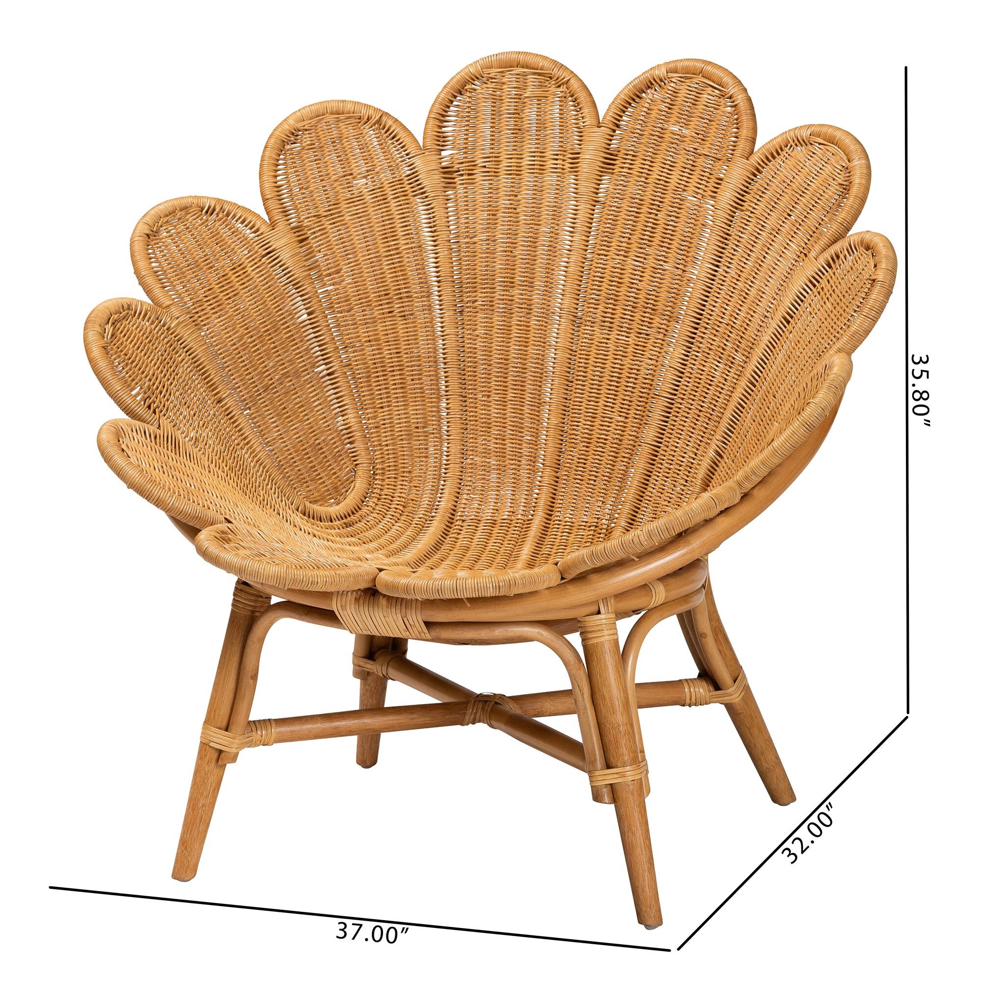 Flower chair rattan store