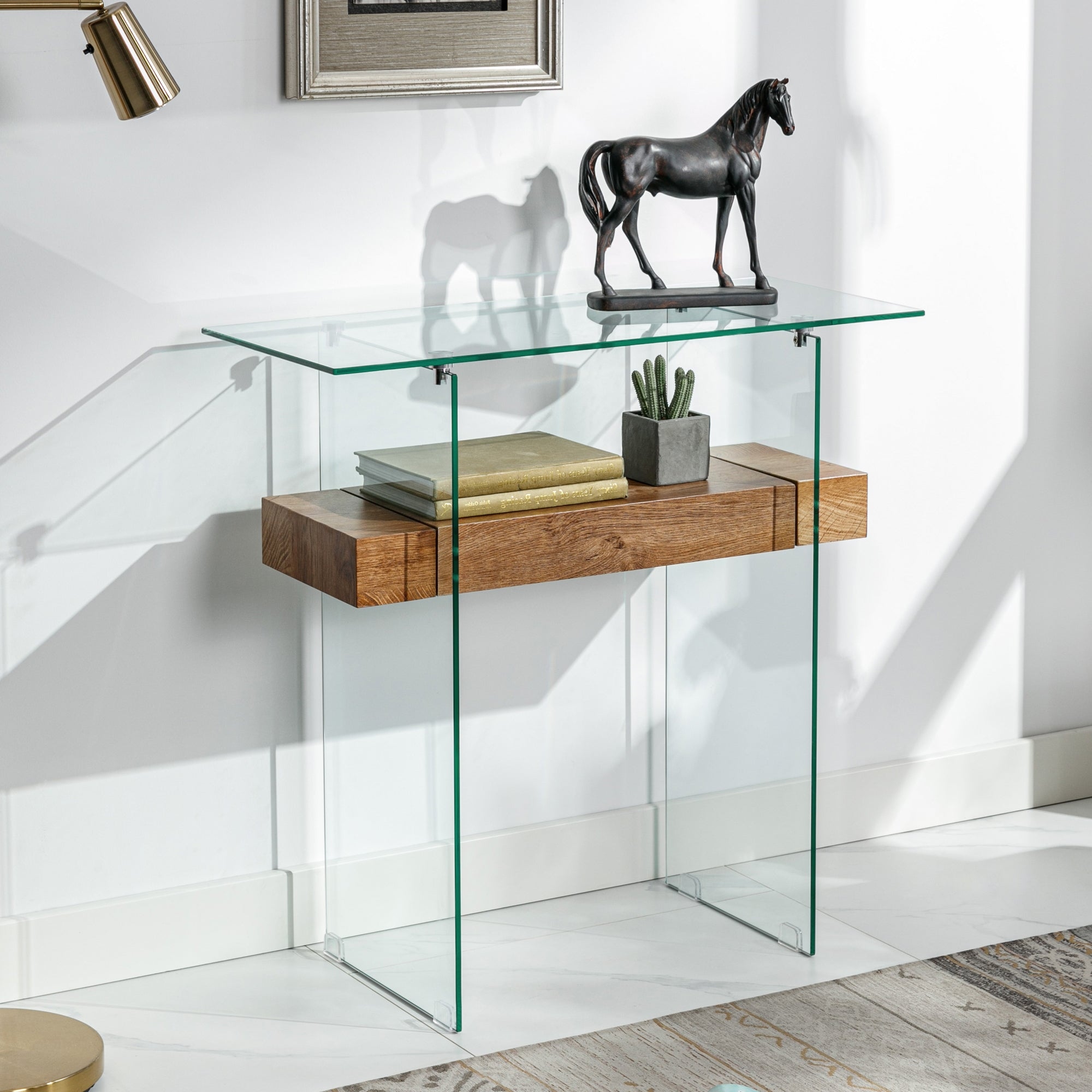 Small glass entryway table store