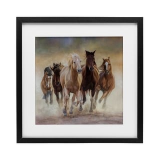 Stupell Strong Galloping Horses Under Glass Framed Design By James ...