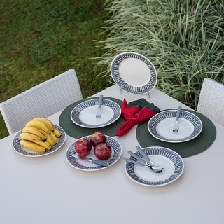 Biona Large 10.24" Dinner Plates in Black and Ivory - Bed Bath & Beyond ...