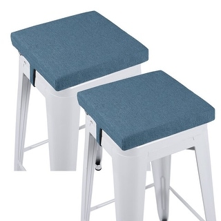 Non Slip Bar Stool Cushion Square Seat Cushion with Machine Washable ...
