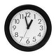 8 Inch Wall Clock, Quartz Battery Operated Silent Round Wall Clocks ...