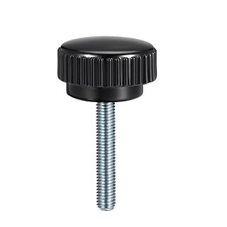 M8 x 40mm Male Thread Knurled Clamping Knob Grip Thumb Screw on Type ...