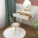 Cute Butterfly Stool Ottoman Bench with Metal Legs, Gold Dining Chair ...
