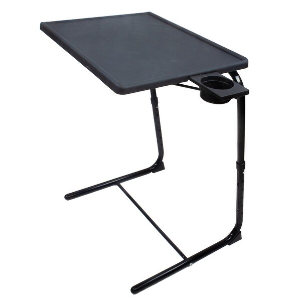 Porch Den McNew Adjustable Folding TV Tray w Sliding Cup Holder On Sale Bed Bath Beyond 29344067