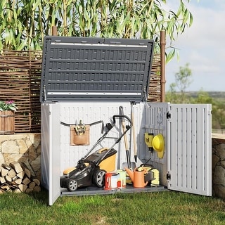 Outdoor Horizontal Storage Box,Storage Shed,Weather-Resistant Storage ...