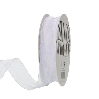 1 Inch 20 Yard Sheer Organza Ribbon Shimmer Chiffon Tulle Ribbons - Bed ...