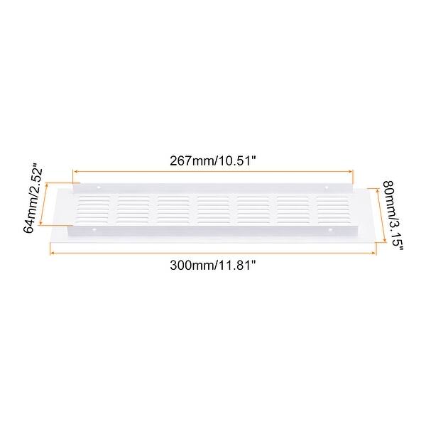 Air Vents Cover, 1Pcs 300 x 80mm - Aluminum Alloy Air Return Vent Cover ...