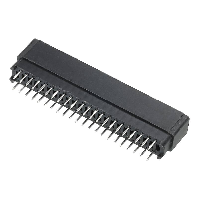 Card Edge Connector Black Socket Right Angle 44 Pin 2.54mm Pitch ...