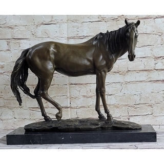 Show Imitative Horse Fine Bronze Mare Equine Art Sculpture Statue Pj ...