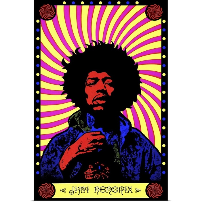 jimi hendrix psychedelic poster