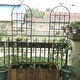 2 Pack Metal Black Garden Trellis for Climbing Plants - Bed Bath ...