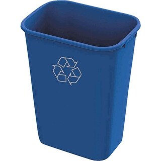 Impact 41 Qt. Blue Plastic Recycle Wastebasket - 1 Each - Bed Bath ...