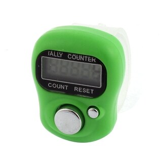 Digital Finger Ring Hand Held Tally Knitting Row Counter Green - Bed ...
