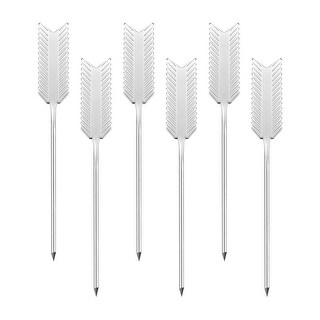 4.57" Metal Cocktail Toothpicks Arrow Shape Drink Pick Cocktail Skewer ...
