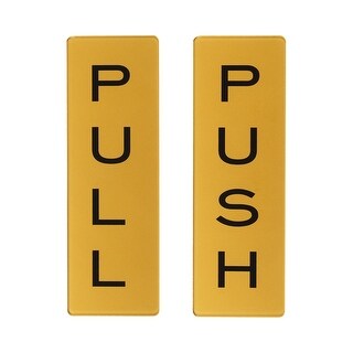 5x1.7" Push Pull Door Sign, 1 Pairs Acrylic Self-Adhesive - Bed Bath ...