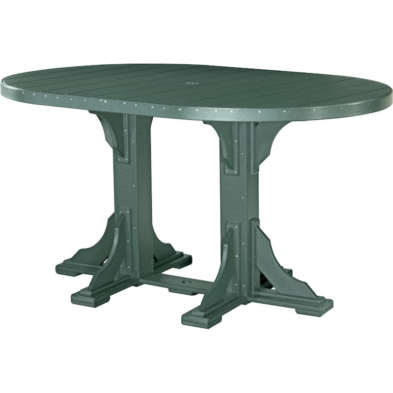 Poly Lumber Round Dining Table Set with Island Chairs - Overstock ...