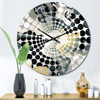 Designart "Industrial Edge" Green Camouflage Clocks Modern Wall Clocks ...