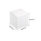 Paper Cardboard Boxes Gift Paper Box White 2.4x2.4x2.4 Inch for Gift ...