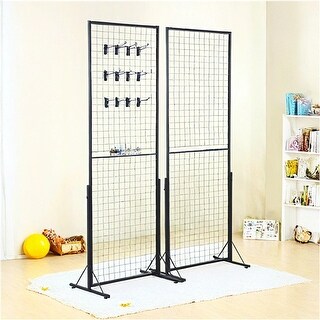 2' x 5.6' Grid Wall Panels Tower(2 Packs),Double-Sided Wire Gridwall ...