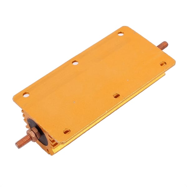 5% 200W 50 Ohm Wirewound Aluminum Housed Clad Resistor Gold Tone 12cm ...