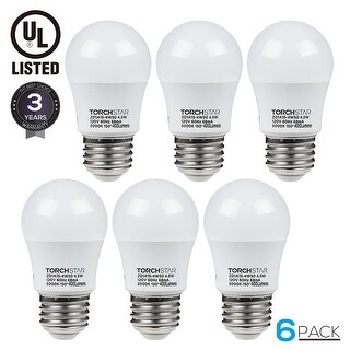 40W Equivalent LED A15 Light Bulb, UL-listed, 5000K Daylight - 6PACK ...