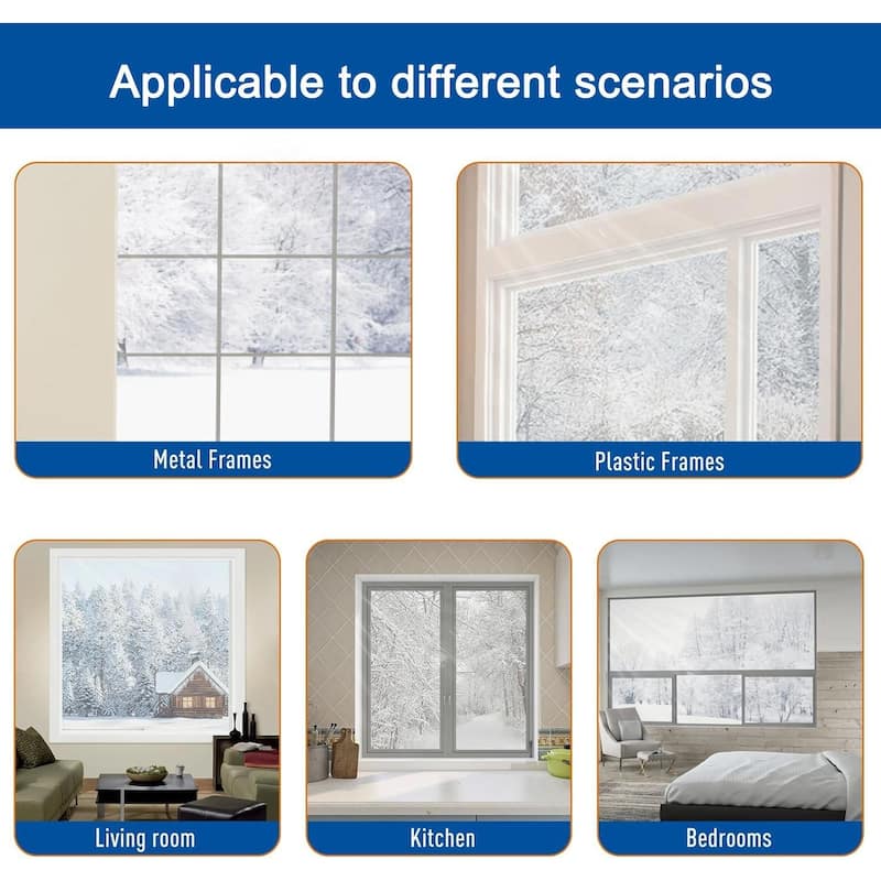 winter window insulation plastic