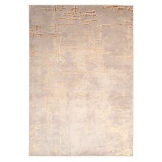 Kukoon Beige Modern Marbled Living Room Rug - Bed Bath & Beyond - 40691715