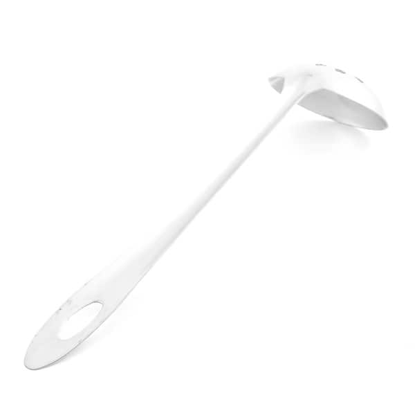 Kitchenware Stainless Steel Slotted Ladle Spoon Silver Tone 9.3"Length ...